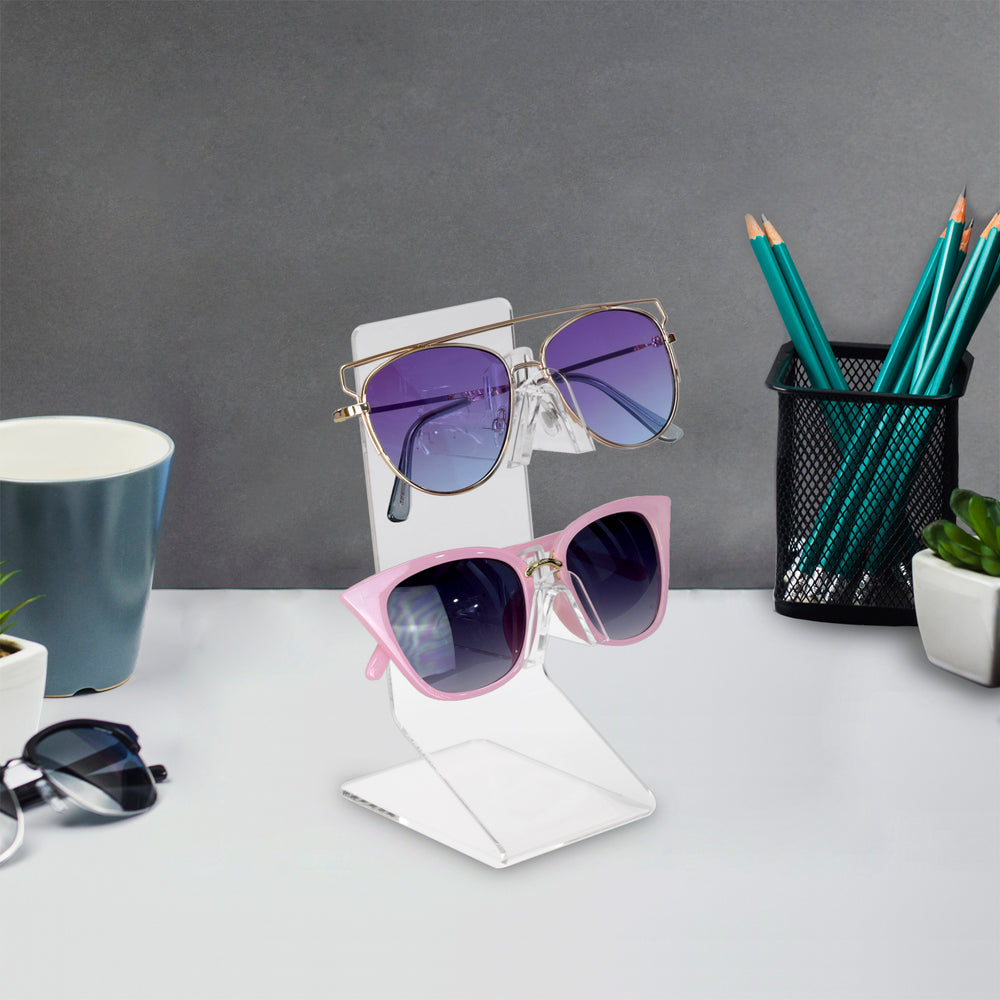 Acrylic Eyeglasses Display | 2 Frames, 7"H | APEX International – Apex ...